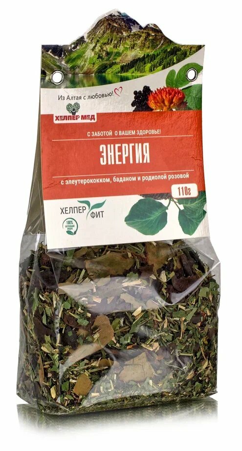 Энергия с элеутерококком, баданом и родиолой розовой / 110гр