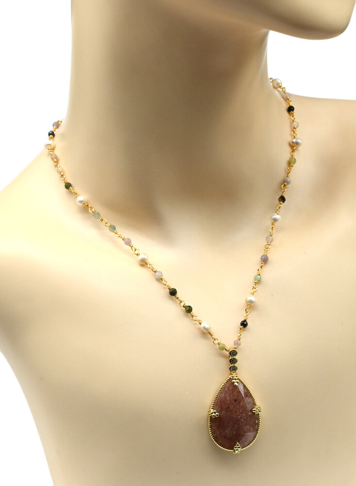 Бусы, кварц