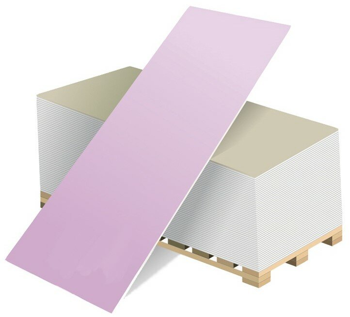 Гипсокартон Волма (ГКЛО) 2500х1200х12.5 мм огнестойкий