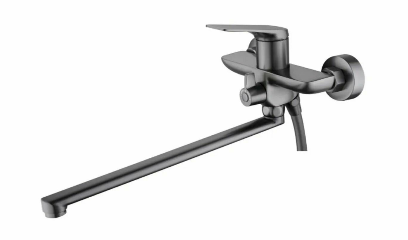 Смеситель для ванны с длинным изливом (латунь) HAIBA HB22816-3 цвет-воронёный.