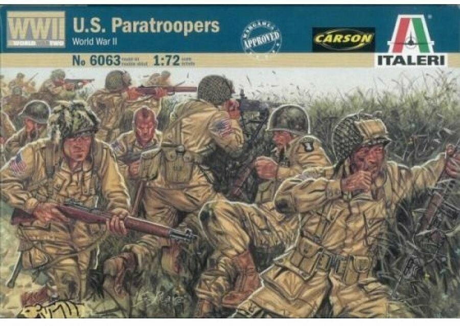 Сборная модель миниатюра / Модель для сборки Italeri / Солдатики U.S.Paratroopers