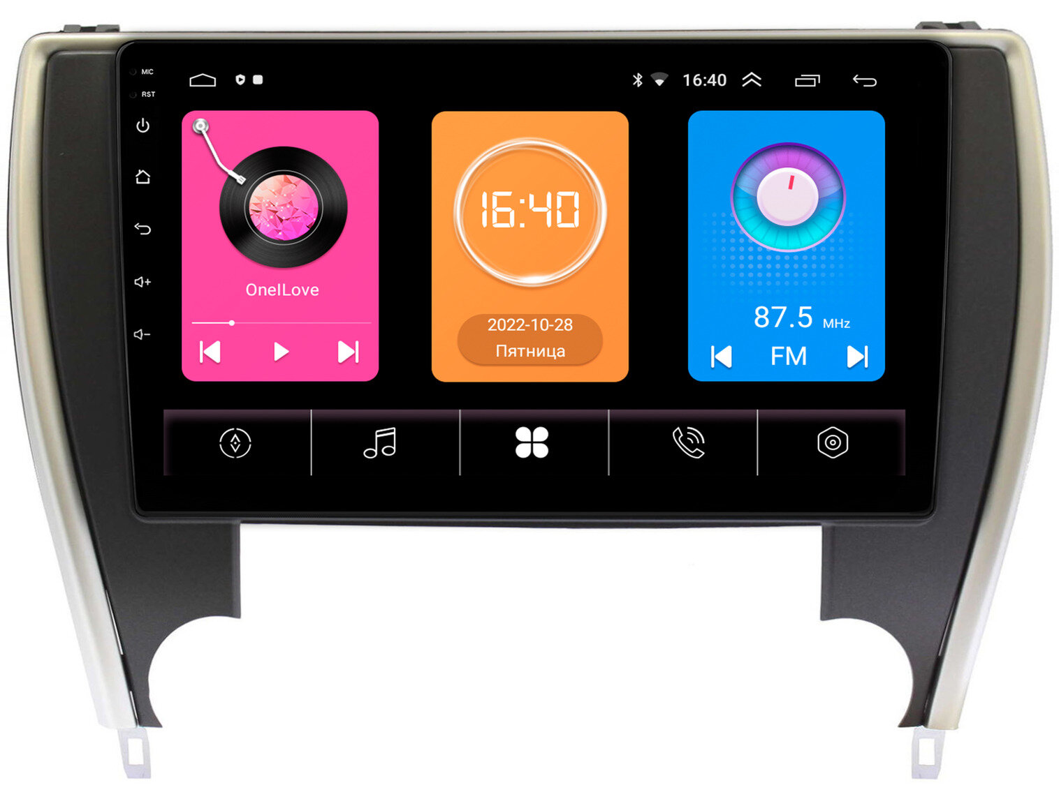 Штатная магнитола OEM RK10-TO206 для Toyota Camry XV55 2014-2018 (авто из USA) на Android 10 (CarPlay, AHD, 1/32)