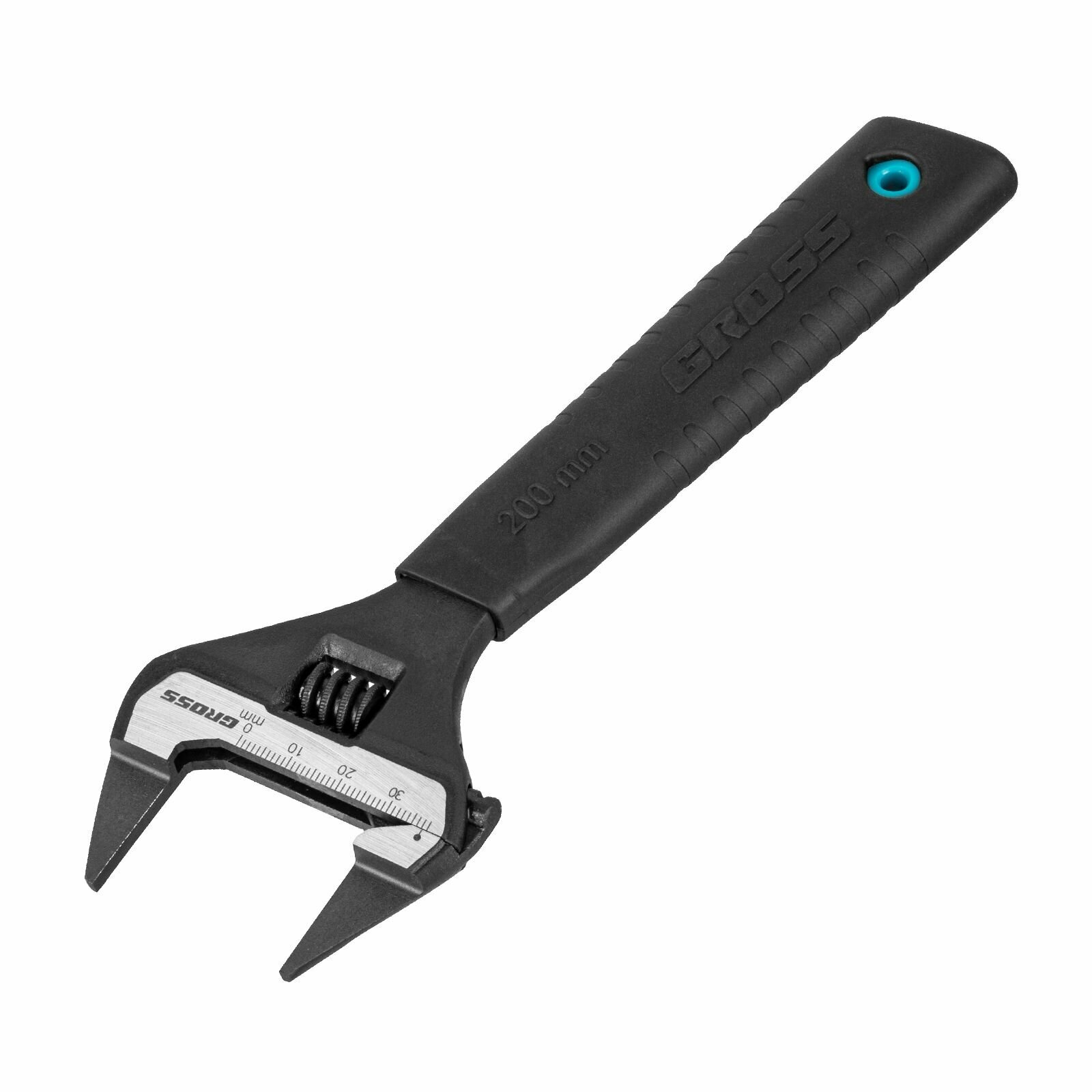 Ключ разводной GROSS 200 мм, CrV, ультратонкие губки (15573)