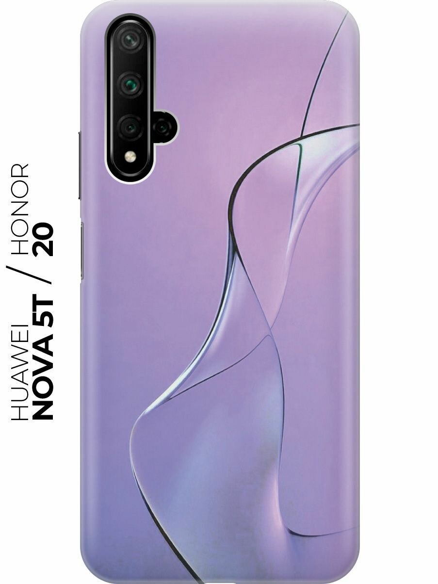 Силиконовый чехол Сиреневый изгиб на Honor 20 / Huawei Nova 5T / Хонор 20 / Хуавей Нова 5Т