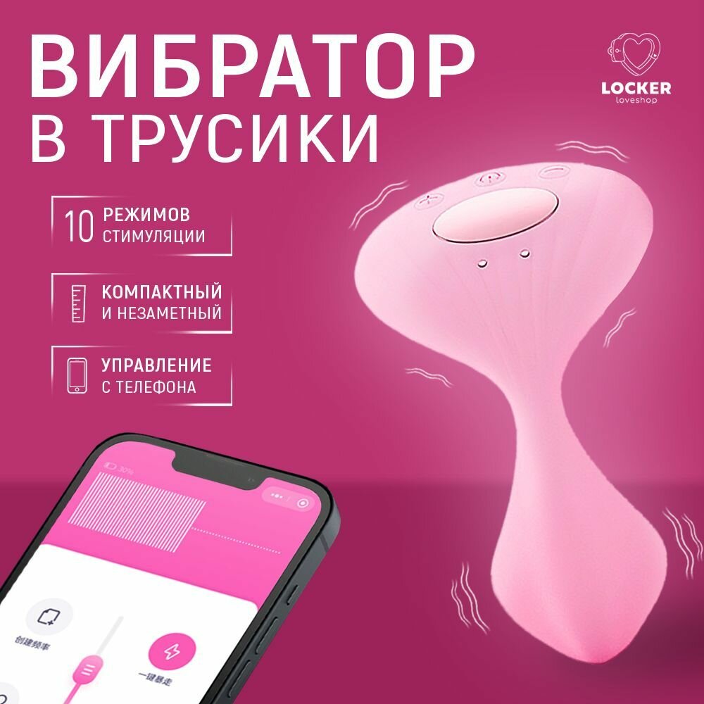 LOCKER / Вибротрусики вкладыш в трусы на пульте