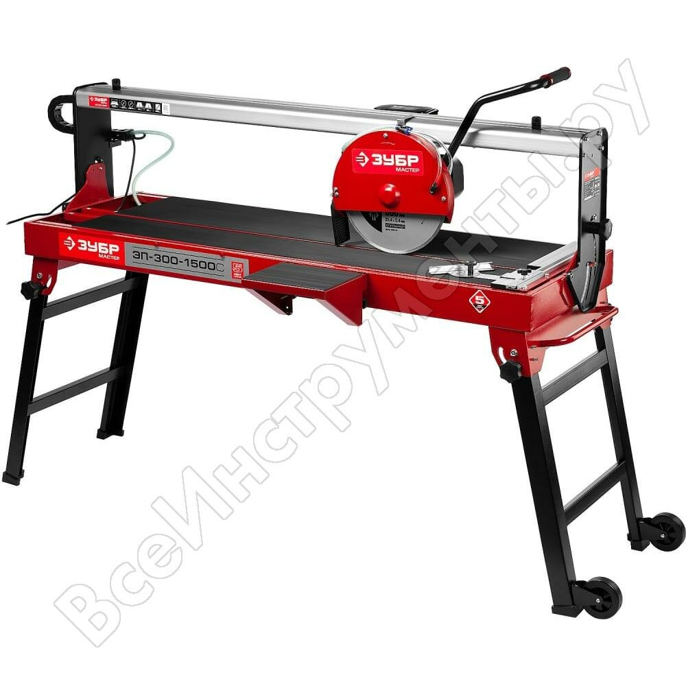 Электроплиткорез мастер ЗУБР ЭП-300-1500C, со всеми видами плитки