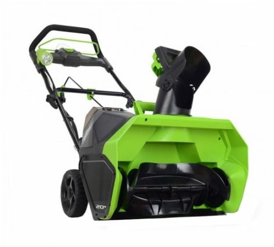 Снегоуборщик аккумуляторный GREENWORKS GD40SB G-MAX 40V,51см,1хАКБ 5 Ач и ЗУ, б/щ (2600007UG)