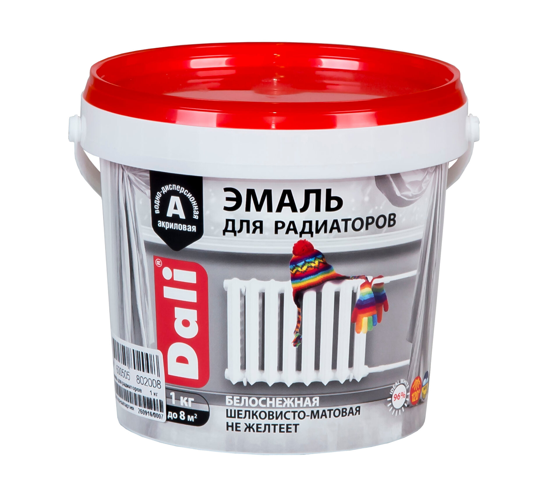 Эмаль акриловая для радиаторов 1кг DALI
