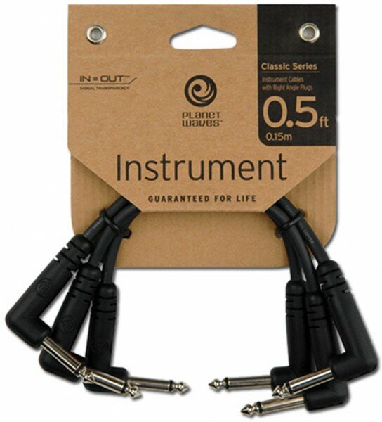Сет из 3х патч кабелей PLANET WAVES by D'ADDARIO PW-CGTP-305, 0.15 м