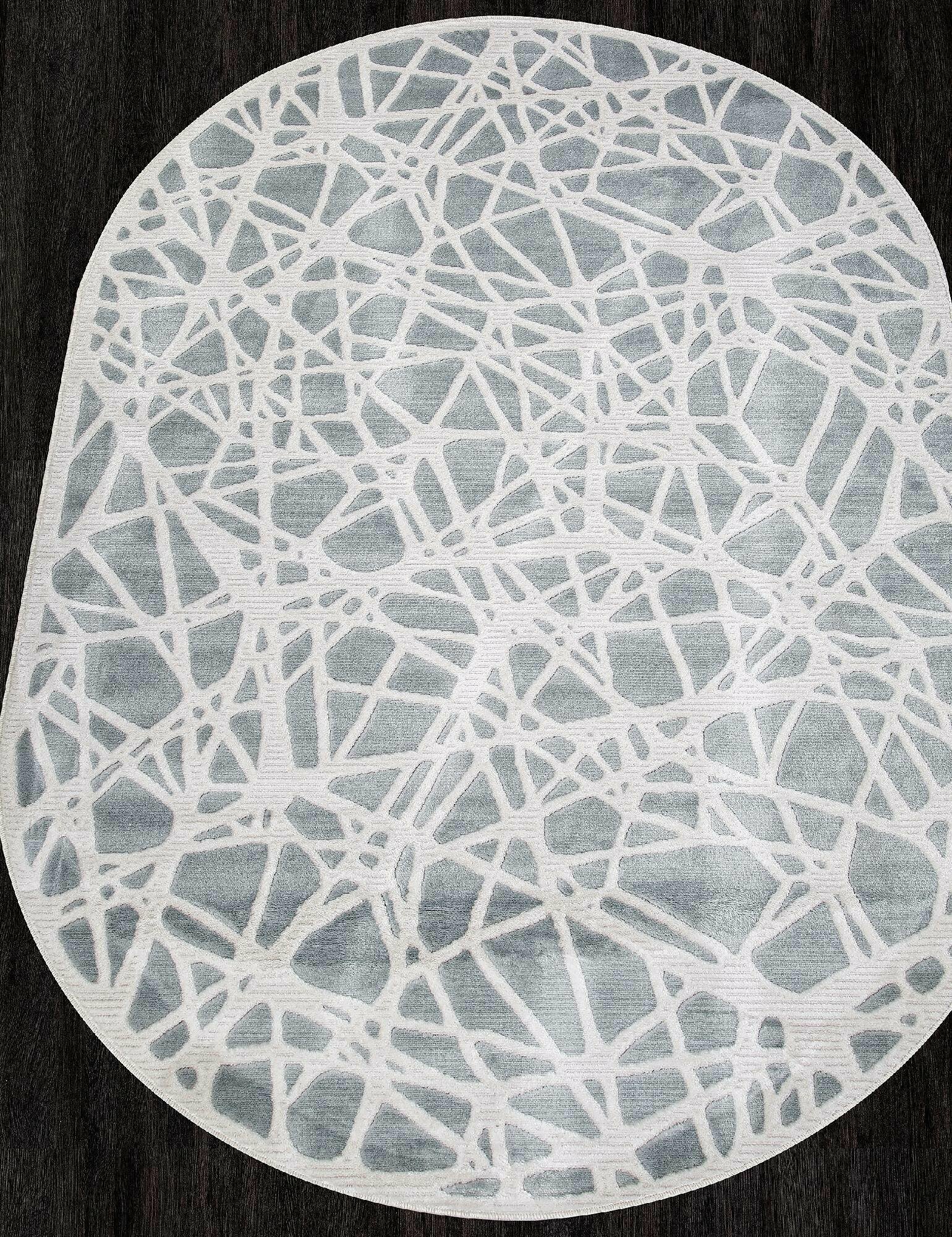 Ковер Овальный на пол в гостиную в спальню 250х400 см современный ворс 8 мм 290372 Kover-Russia