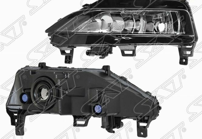 Противотуманная фара SAT ST260039, для Skoda Rapid, передняя, левая, прозрачная