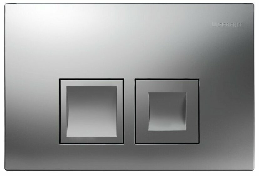 Смывная кнопка клавиша смыва слива для инсталляции GEBERIT DELTA 50 115.135.46.1 матовый хром