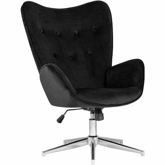 Кресло Stool Group Филадельфия регулируемое, велюр, черный