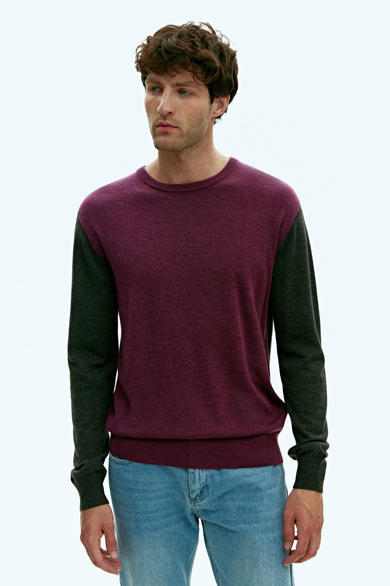 Джемпер Трикотажный джемпер с длинным рукавом