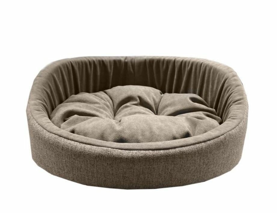 HOMEPET Диванчик для домашних животных Жаккард Rosy grey №3, Розово-серый, 57 см х 45 см х 17 см
