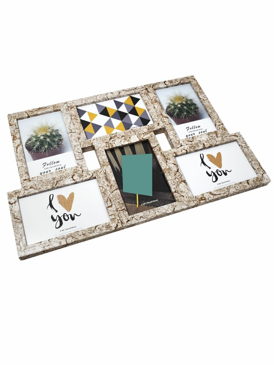 Фоторамка - коллаж "Семейная" на 6 фото