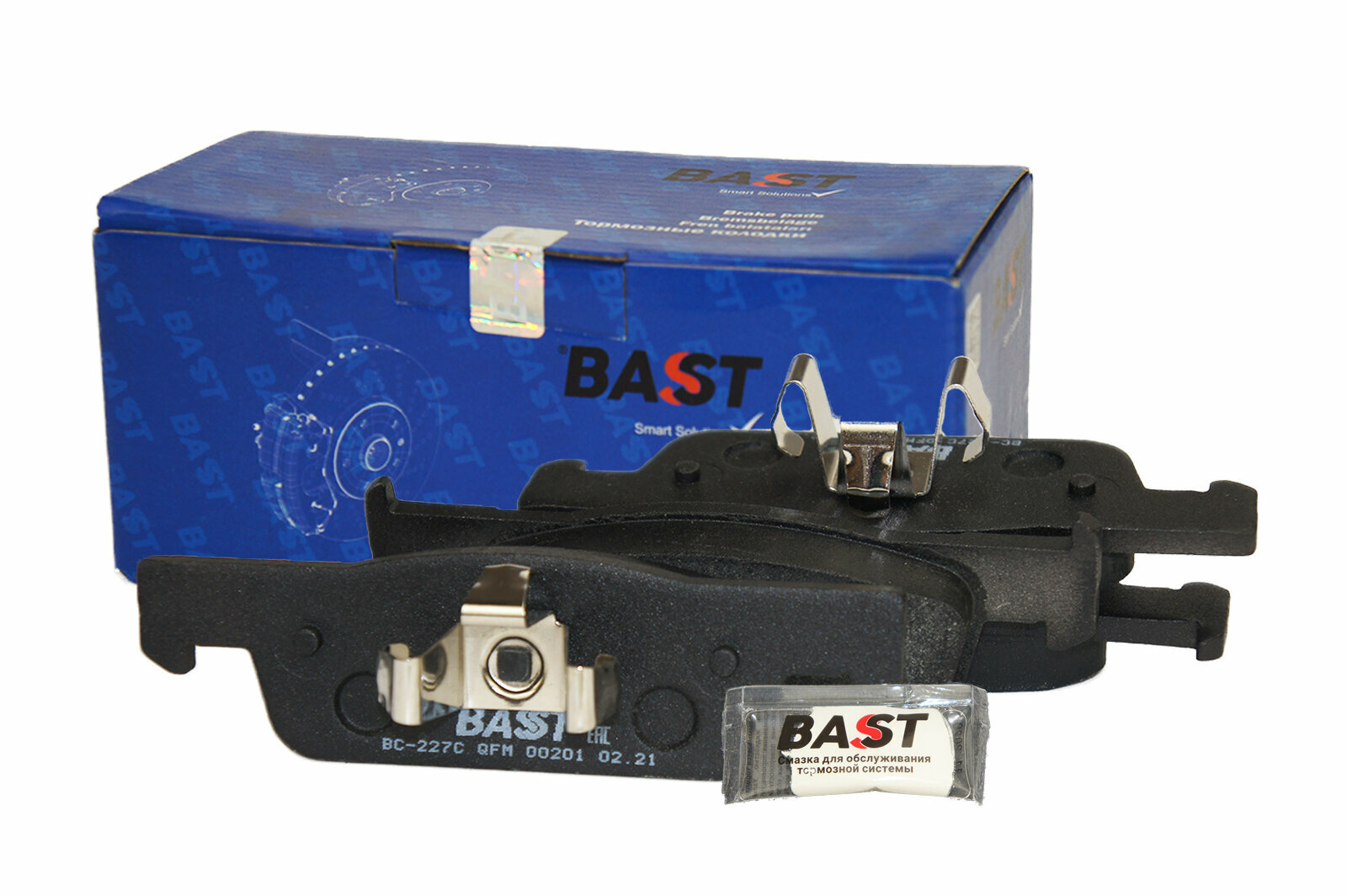 Колодка тормозная передняя ВАЗ X-RAY, Renault Logan II (16кл.) (140 мм) BAST арт. BC-227C