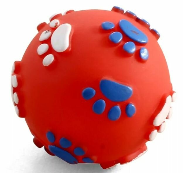 Nobby Игрушка для собак Мяч с лапками, 6,5 см, винил