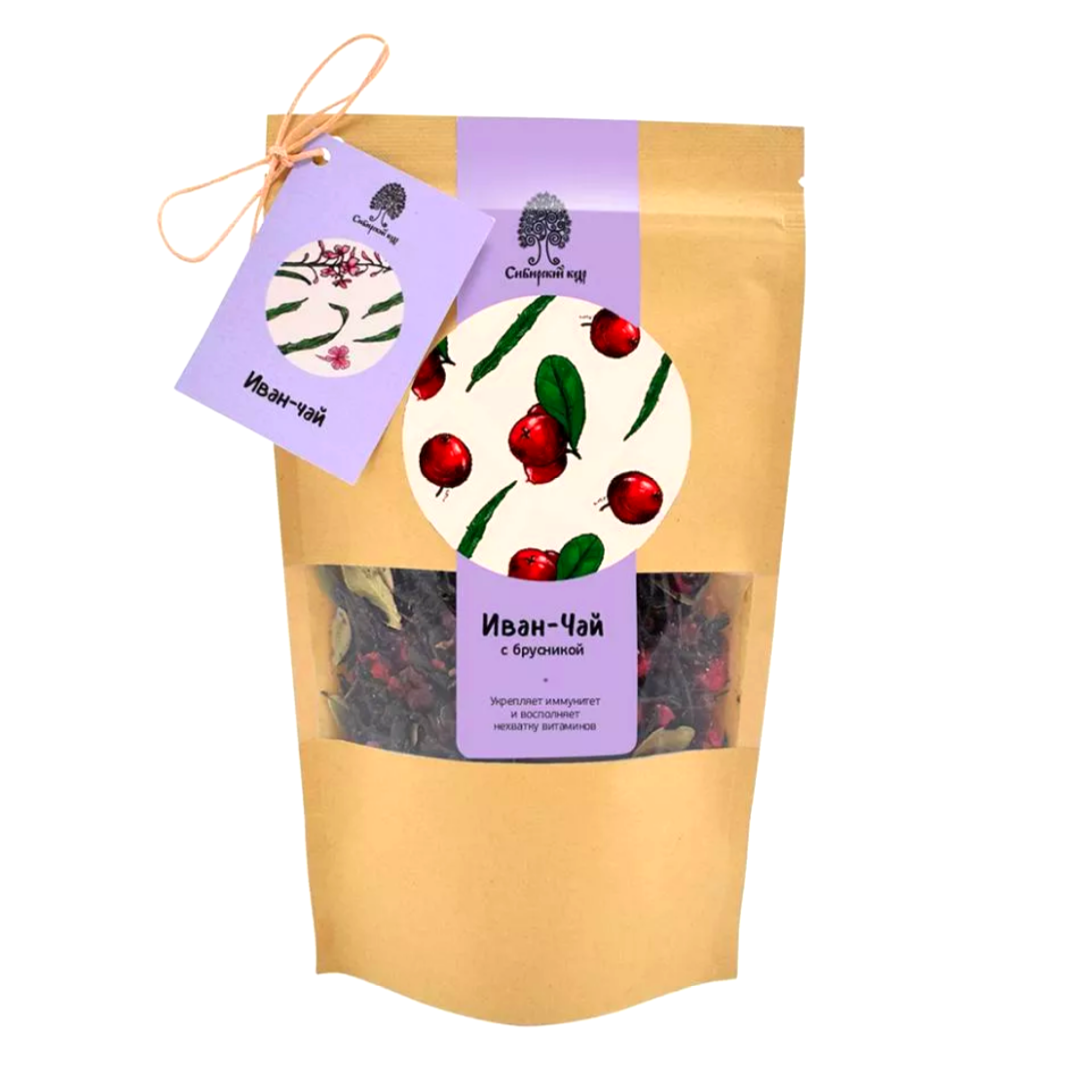 Иван-чай с брусникой Сибирский Кедр, 40 гр