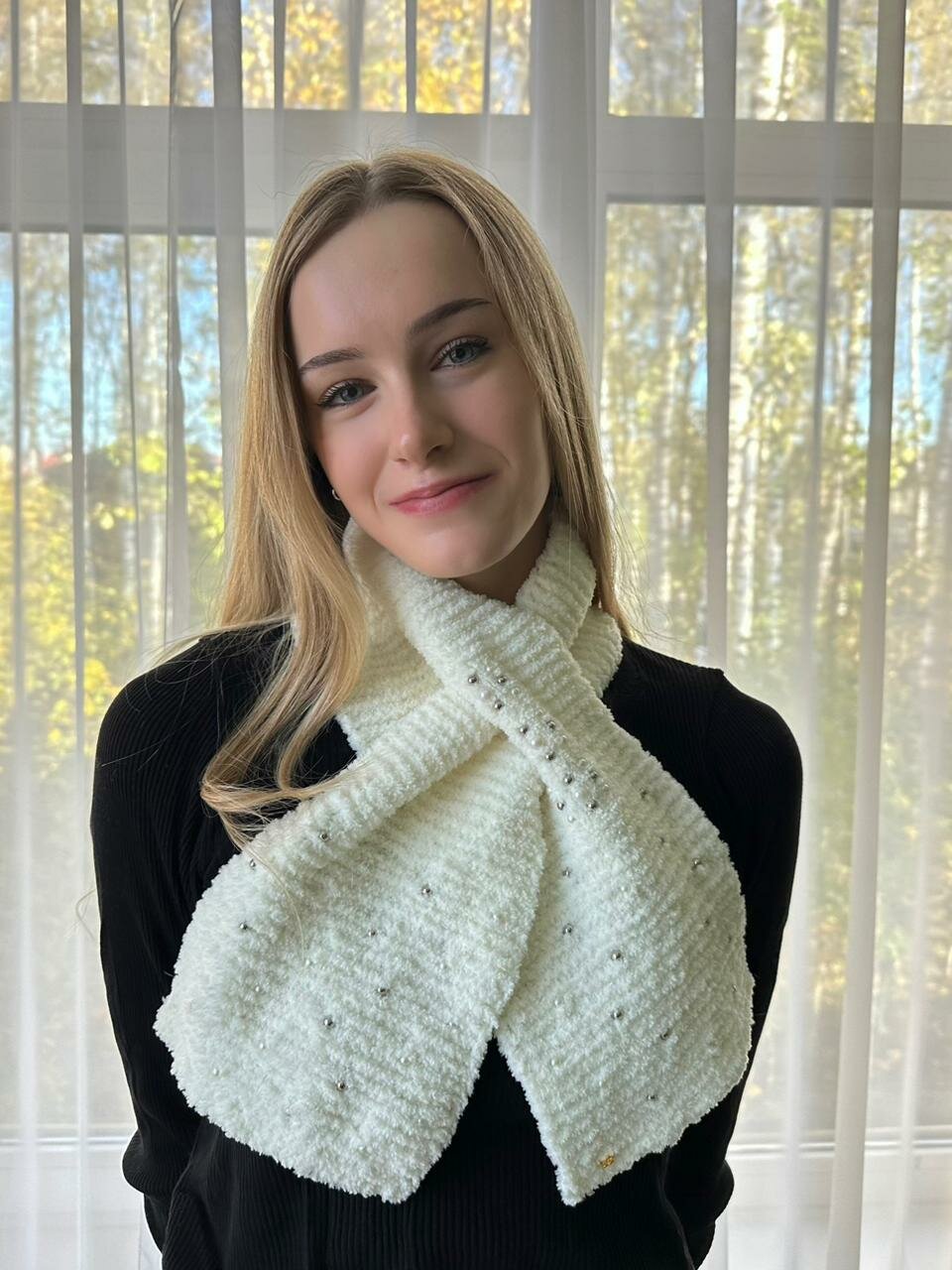 Шарф плюшевые для взрослых и детей