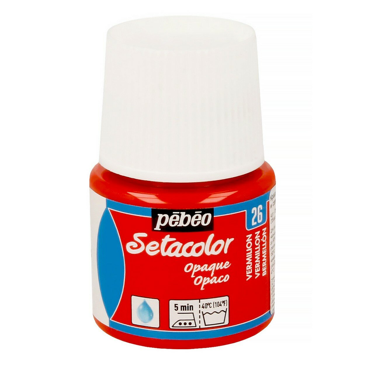 Краска для темных и светлых тканей Setacolor 45 мл цв. киноварь