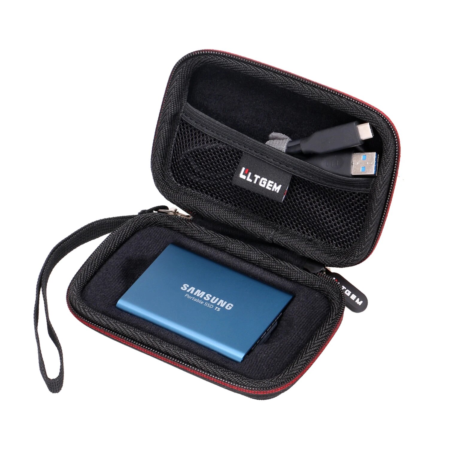 Жесткий чехол EVA для Samsung T5/T3/T1 Portable 250/500GB 1/Φ SSD USB 3,1, внешние жесткие диски, Защитная сумка для переноски (только чехол)