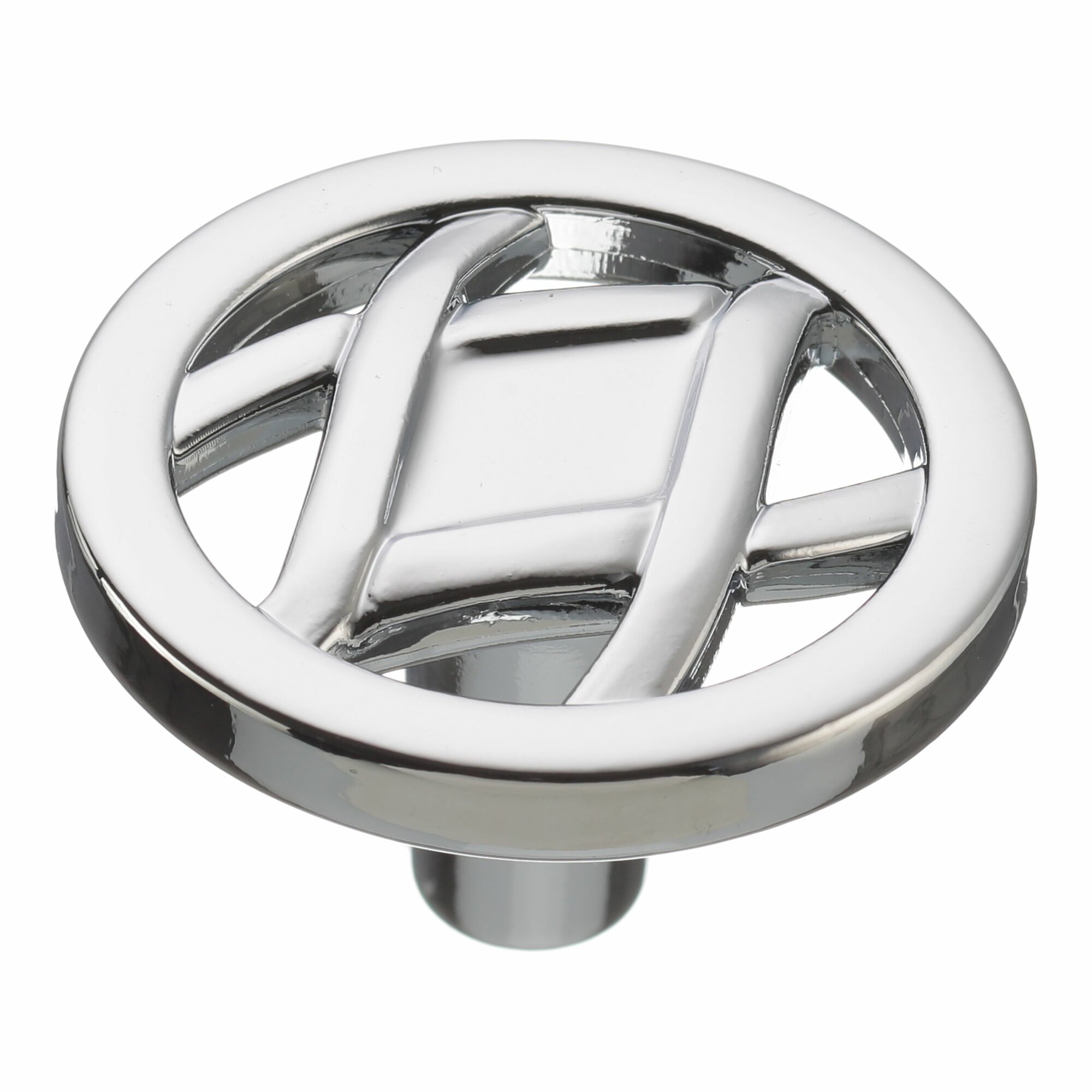 Ручка мебельная кнопка GIUSTI LINEA DECOR WPO746.036.0002 полированный хром