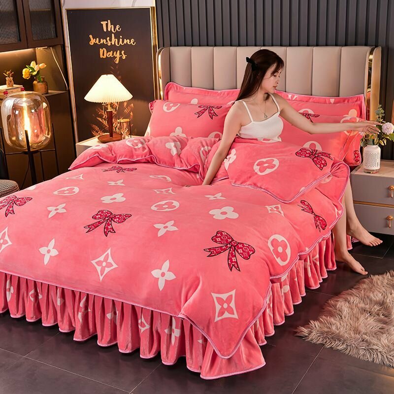 Комплект кровати из четырех предметов 2-х спальное 200х230 см, зимнее-BF