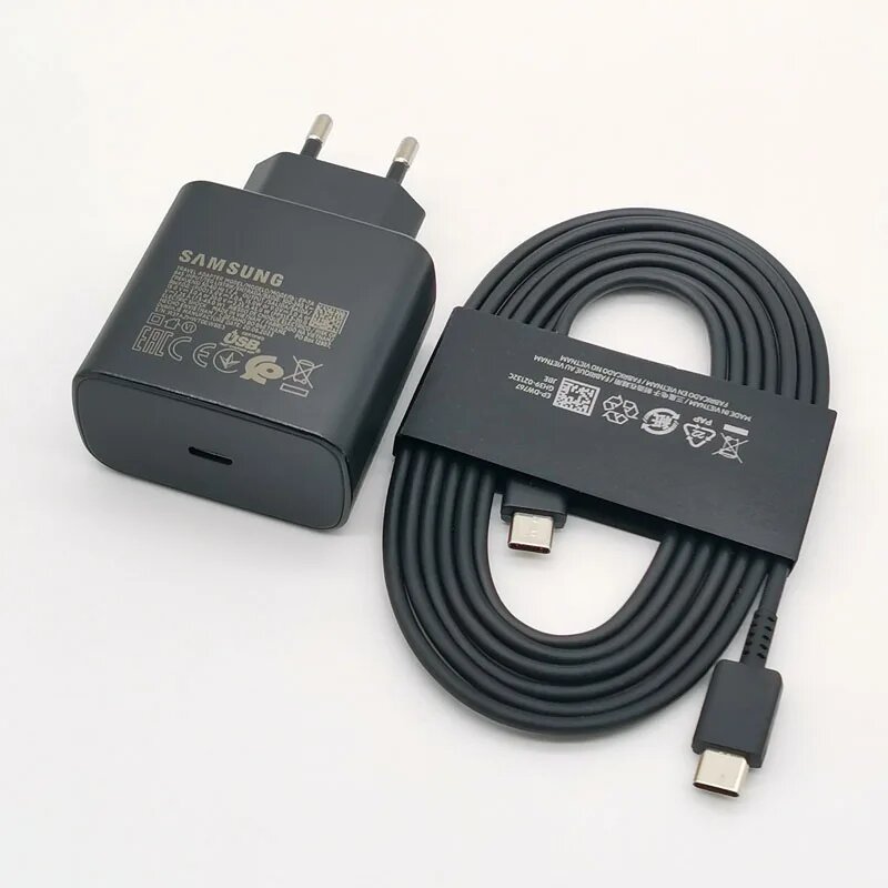 Зарядное Samsung 45 Вт USB-C, кабель 1.8 м, Black-Add