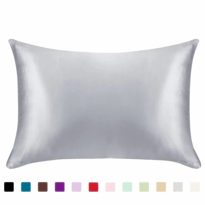 Атласная наволочка King Silver 20x36 дюймов