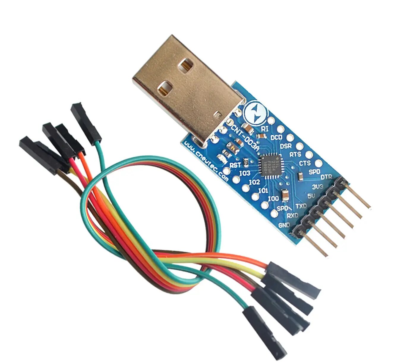 Новый последовательный преобразователь модуля USB 2.0 в TTL UART 6PIN CP2104 STC PRGMR заменяет CP2102 с кабелями Dupont