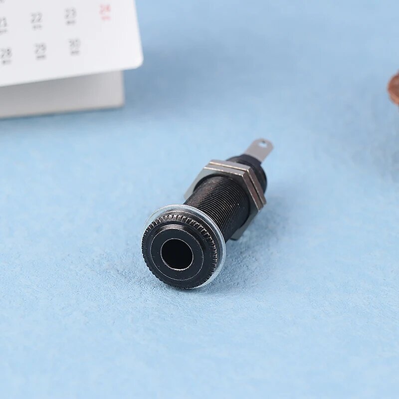 Разъём для электрогитары 6,35 мм, латунный Black