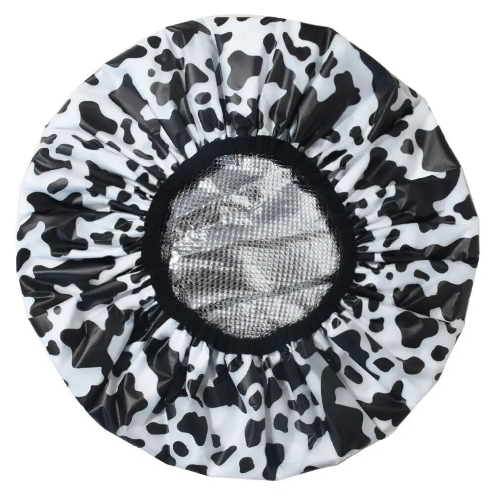 Утолщенная самонагревающаяся шапка из оловянной фольги, термостатическая шапочка для душа, паровая шапочка для маски для волос, шапочка для купания, портативная шапочка для выпечки гладкого масла для волос