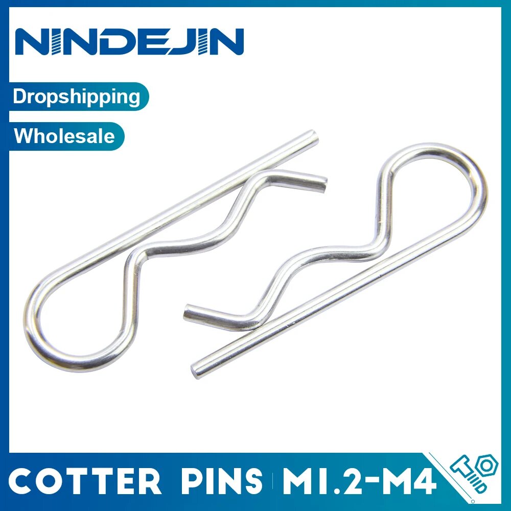 Штифты металлические NINDEJIN 304-91R из нержавеющей стали M1.2-M4 M2x50mm 10pcs