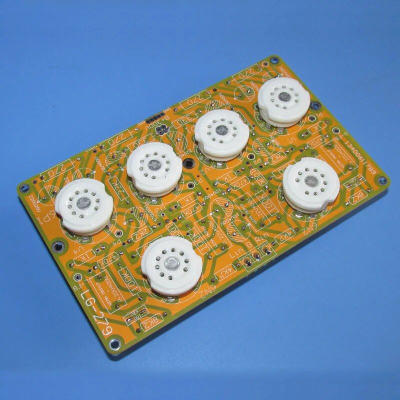 Линейный усилитель Dynaco Line 6N2 6P15 10Вт DIY Install in reverse, with tube