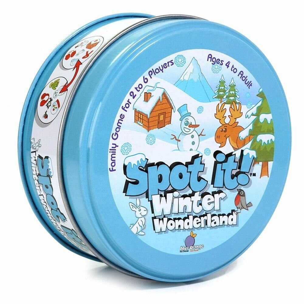 Настольная игра Доббль/ Дубль Spot it! Winter Wonderland - отличное развлечение для всей семьи и забавный подарок на Рождество!