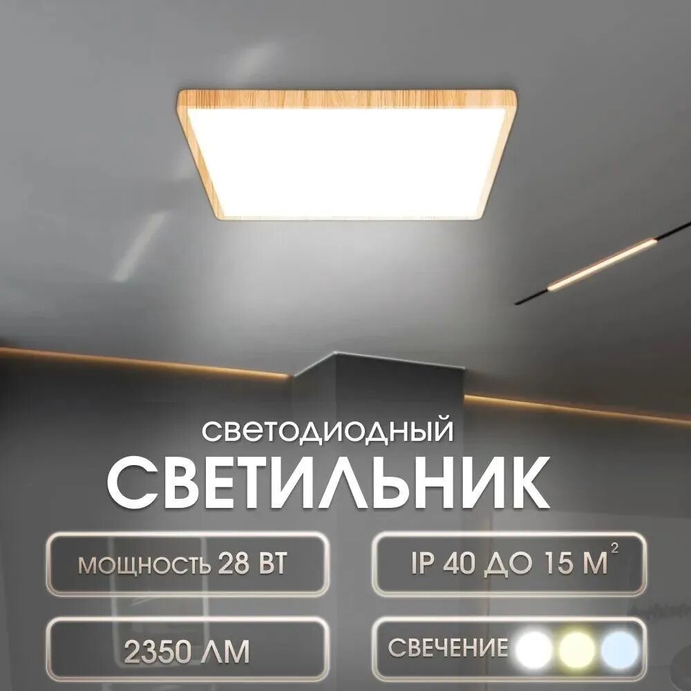 Настенно-потолочный светильник, LED, 28 Вт