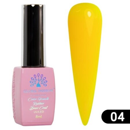 GLOBAL FASHION neon base coat №04 8мл