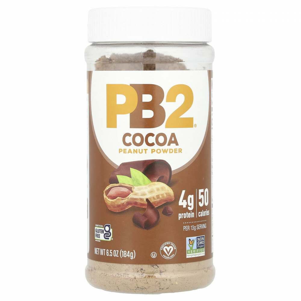 PB2 Foods, Арахисовый порошок, какао, 184 г (6,5 унции)