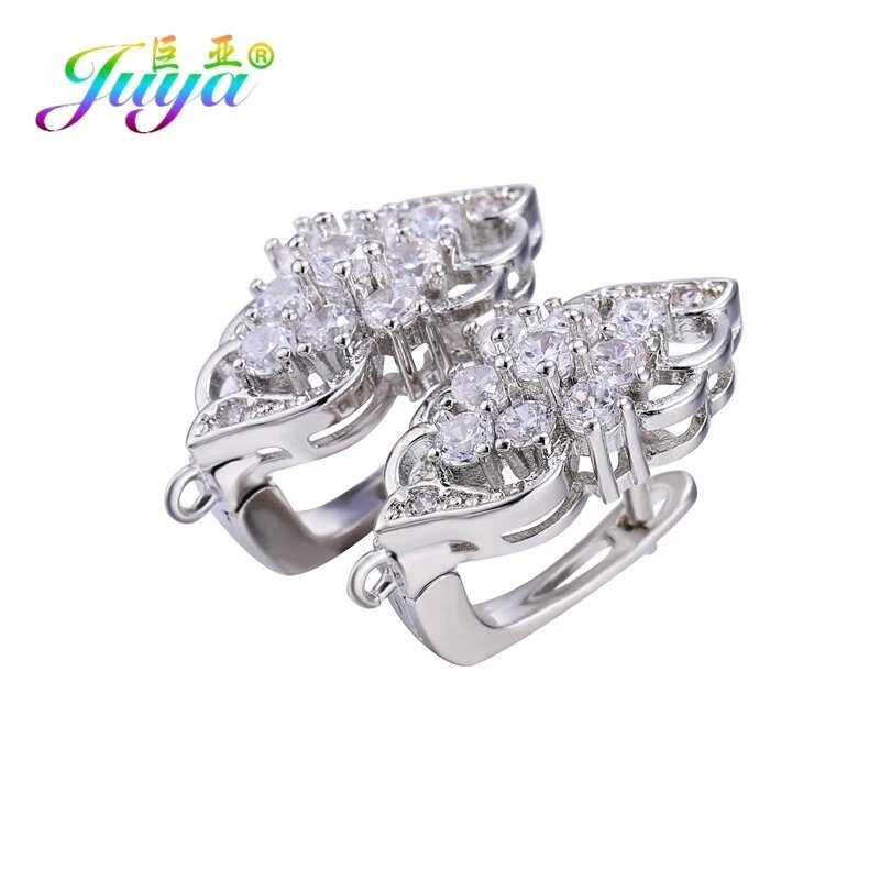 Крючки для сережек Juya золотые/серебристые White Gold6