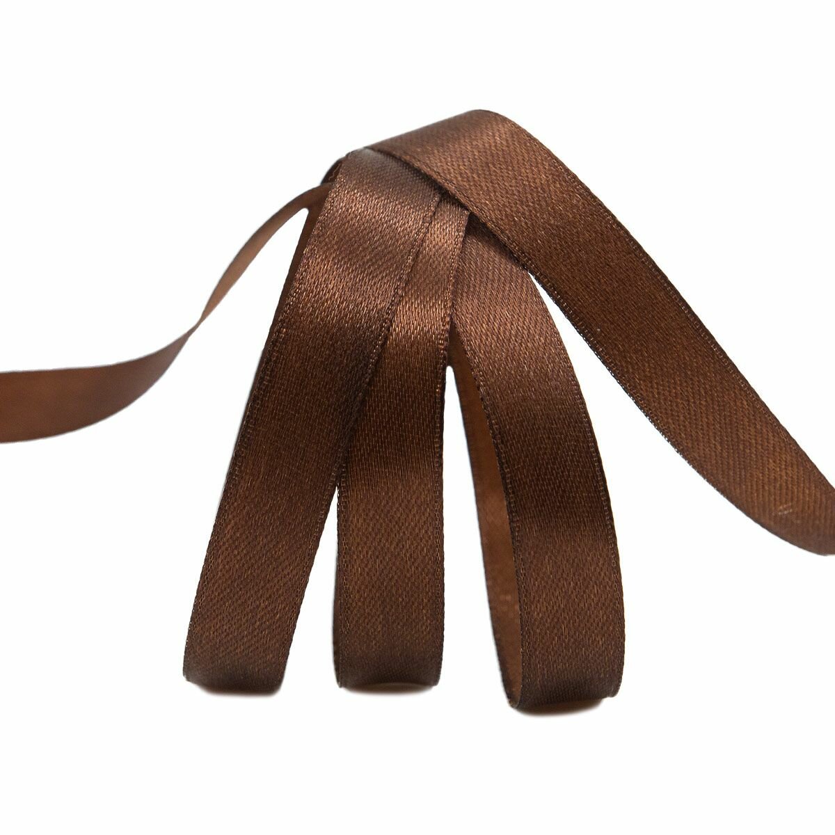 Лента атласная 1,2см*22,86м (аналог 411004) (078 т. коричневый)