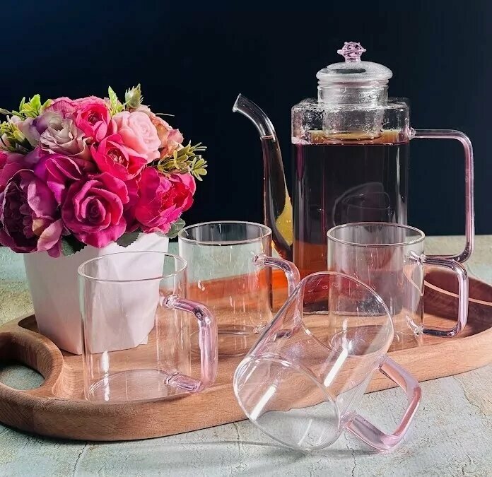 Чайник заварочный Lenardi, стеклянный, 1000 мл