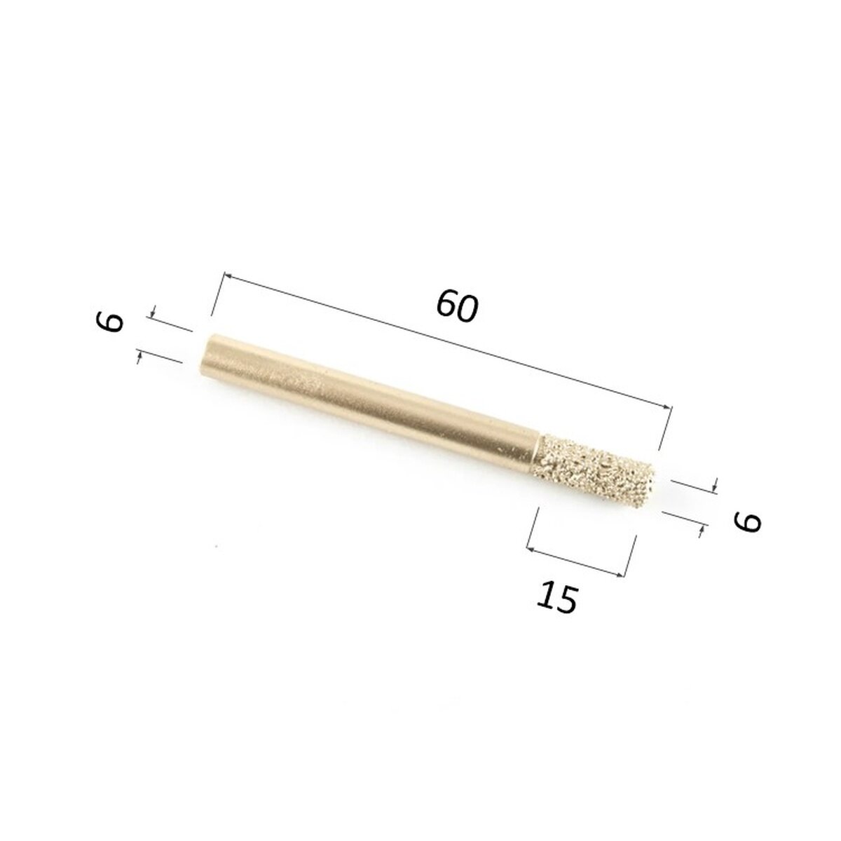 Фреза DJTOL DMX0615 алмазная шлифовальная торцевая вакуумная пайка (по камню)