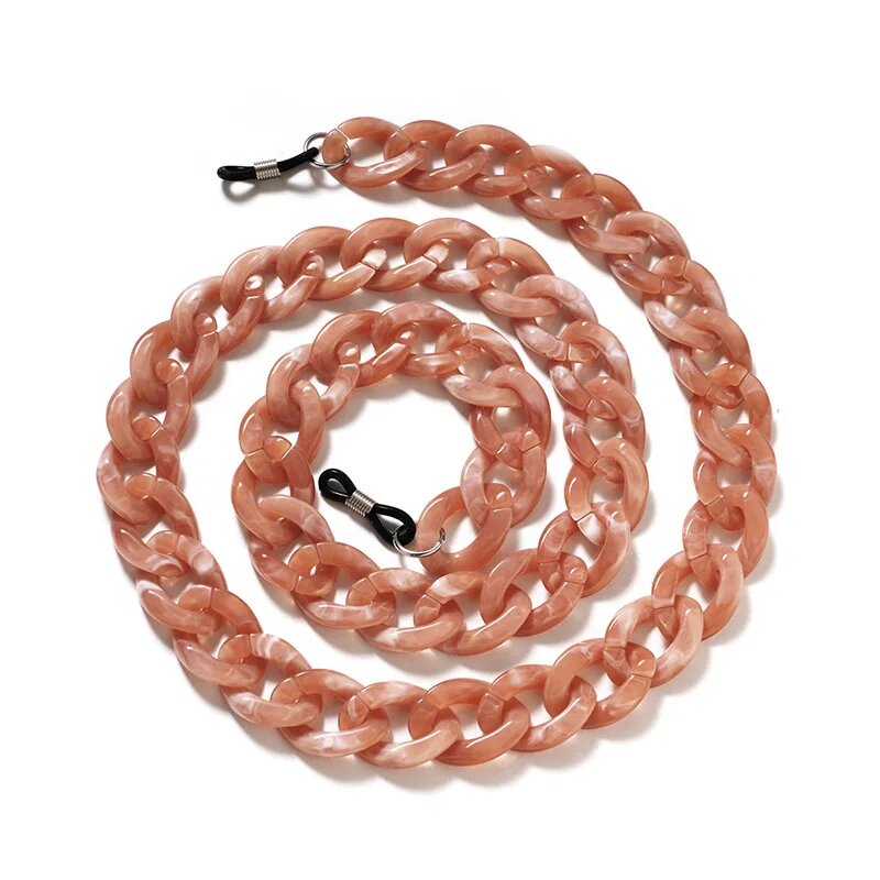 Цепочка для очков женская из акрила, модный шейный шнурок с подвеской, веревка для очков, держатель для маски, летние аксессуары