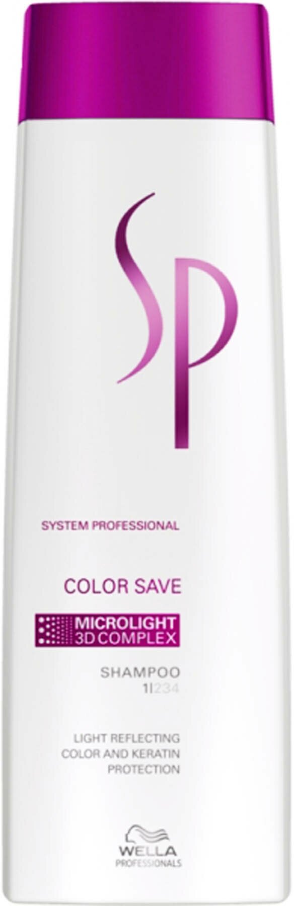 Wella sp color save shampoo Шампунь для окрашенных волос с комплексом microlight 3d 250 мл