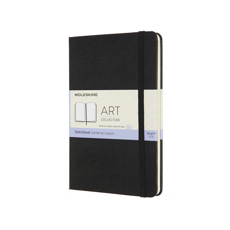 Блокнот для рисования Moleskine Art Sketchbook Medium 115x180 мм 88 стр нелинованный твердая обложка (ARTQP054)