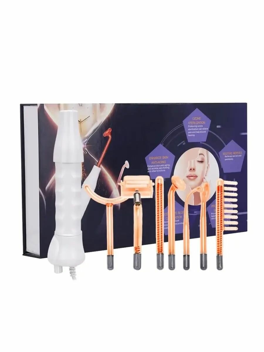 Дарсонваль для волос лица и тела 7 насадок