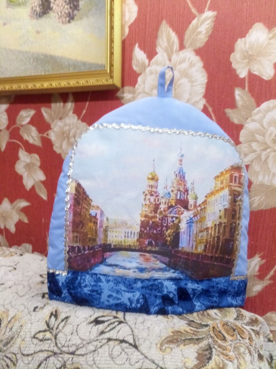 Грелка на чайник хлопок 30x34 см.