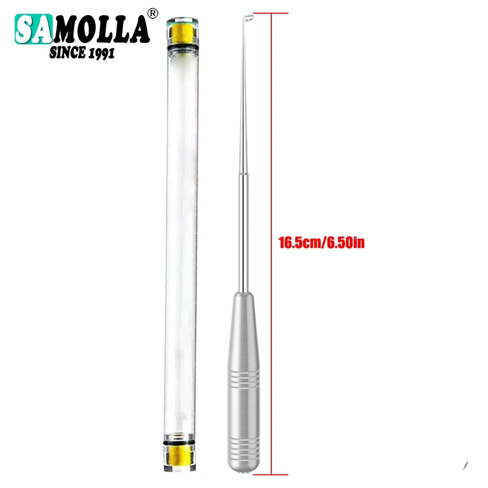 Магнитный рыболовный экстрактор для крючков SAMOLLA из нержавеющей стали Белый, silver