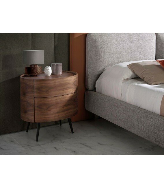 Овальная прикроватная тумбочка AC2001NS /7074